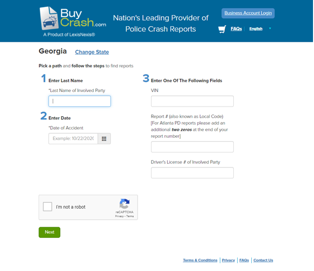 Obtain Accident Report From BuyCrash | Law Offices of Gary Martin Hays ...